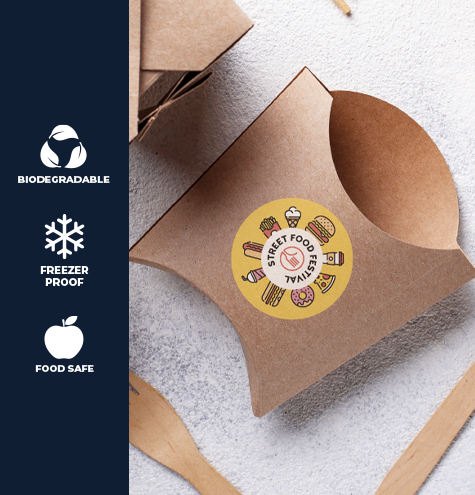 Biodegradable Recycled Paper | Sticker Gizmo
