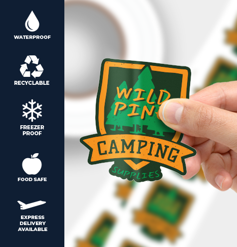 Custom Standard Vinyl Labels | Printed in the UK | Sticker Gizmo