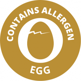 Allergen Labels - Contains Egg | Sticker Gizmo