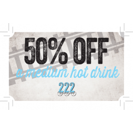 Triple Two - Half Price Hot Drink | Sticker Gizmo