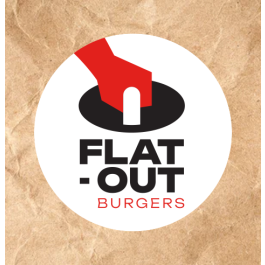 Flatout Sticker Vertical 60mm | Sticker Gizmo