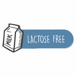 Food Allergy Labels - Lactose Free | Sticker Gizmo