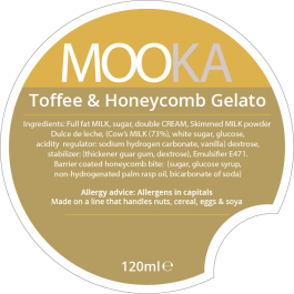 Mooka Mini Ice Cream Lid - Toffee | Sticker Gizmo