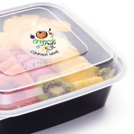 Clear Custom Sticker - Organic Fruits | Sticker Gizmo