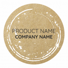 Product Label - White Rings | Sticker Gizmo