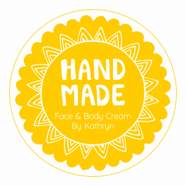 Handmade Product Label - Yellow Sun | Sticker Gizmo