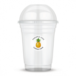 Clear Cup Sticker - Pineapple Juice | Sticker Gizmo