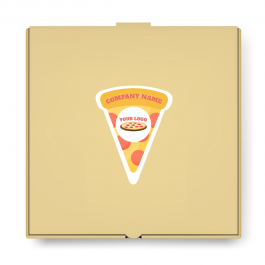 Pizza Takeaway Label - Pizza Slice | Sticker Gizmo