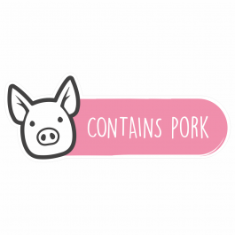 Food Allergy Labels - Pork | Sticker Gizmo