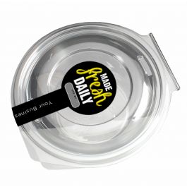 Coffee Shop Labels - Made Fresh Salad Bowl | Sticker Gizmo