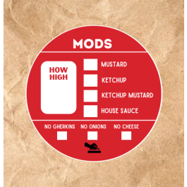 Smash Out Mods Sticker 60mm circle | Sticker Gizmo