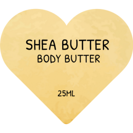 Heart Product Labels - Shea Butter Beauty stickers | Sticker Gizmo