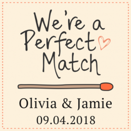 Perfect Match Save the Date | Sticker Gizmo